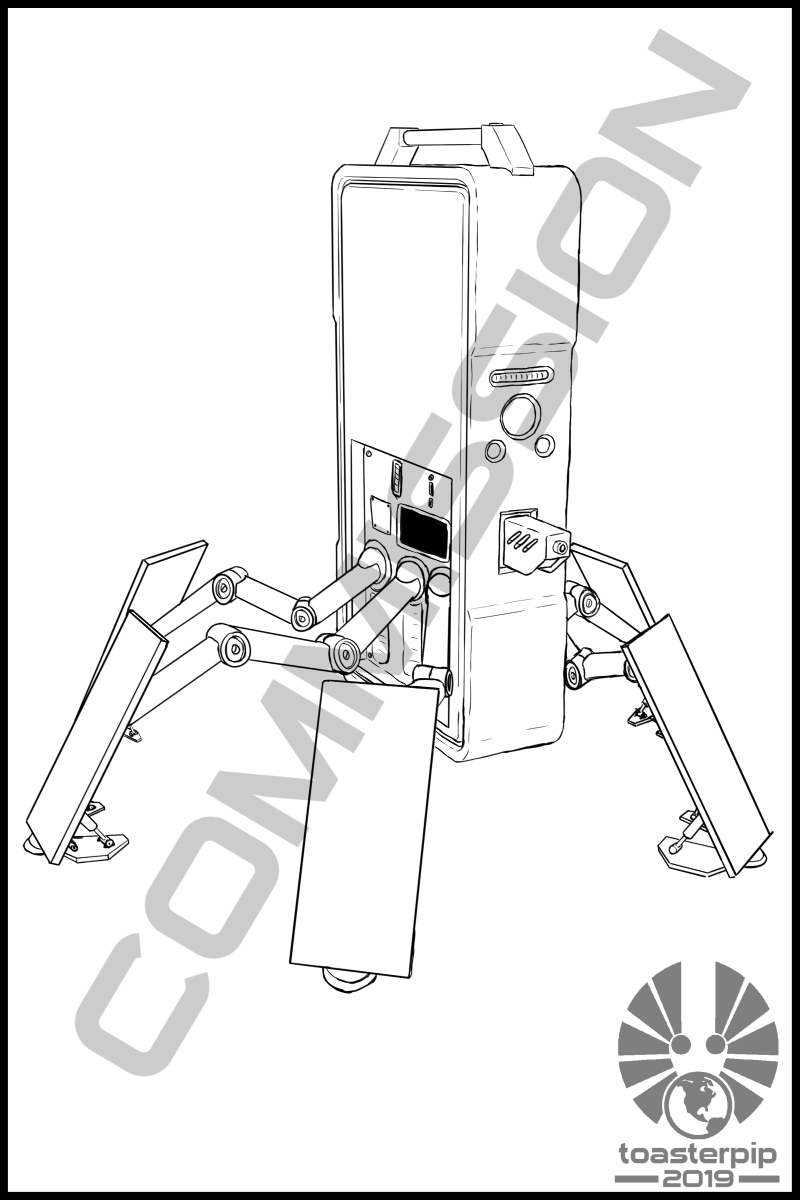 Commission: Deployable Sentry Bot | Design, Illustration, Comics by ...